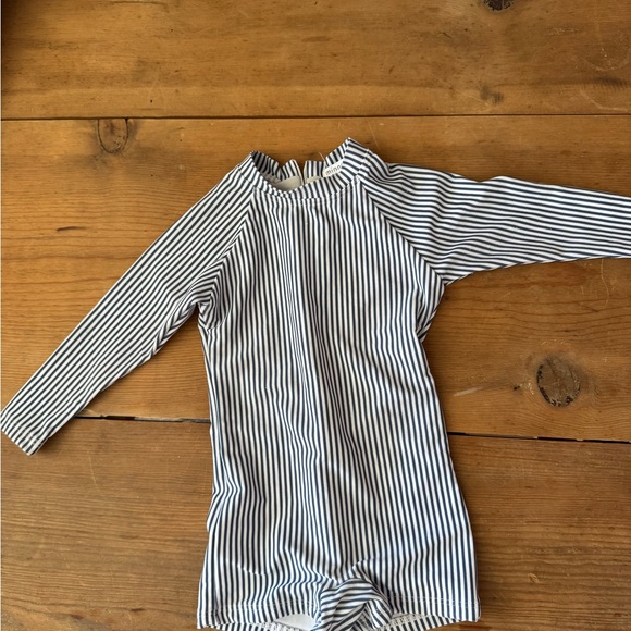 Minnow | Swim | Minnow Blue And White Rashguard Swimsuit | Poshmark